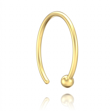 Anneau Piercing nez Ring en Or blanc ou jaune 18 Carats